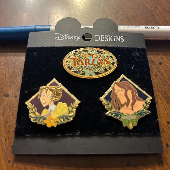 Disney | Other | Disney Designs Tarzan Pin Set | Poshmark